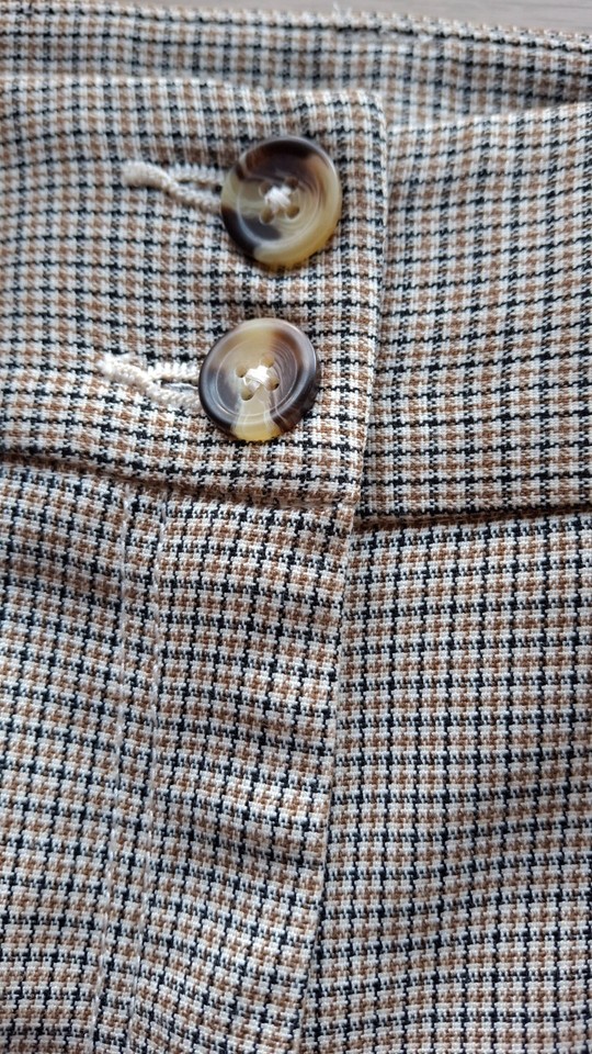 M&S THE EVIE Ladies Check trousers WOMENS 20 s PLUS size XXL Preppy ...