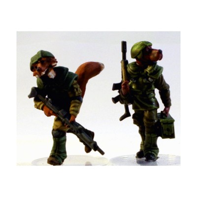 Sally 4th Sci-Fi EDF Mini 28mm EDF Heavy Infantry LMG Team Pack New | eBay