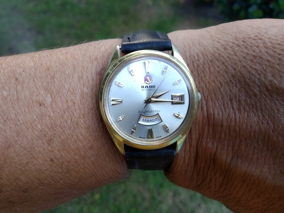 RADO DAYMASTER BIG DAY DATE AUTOMATIC 30 JEWELS PERFECT CONDITION RARE ...