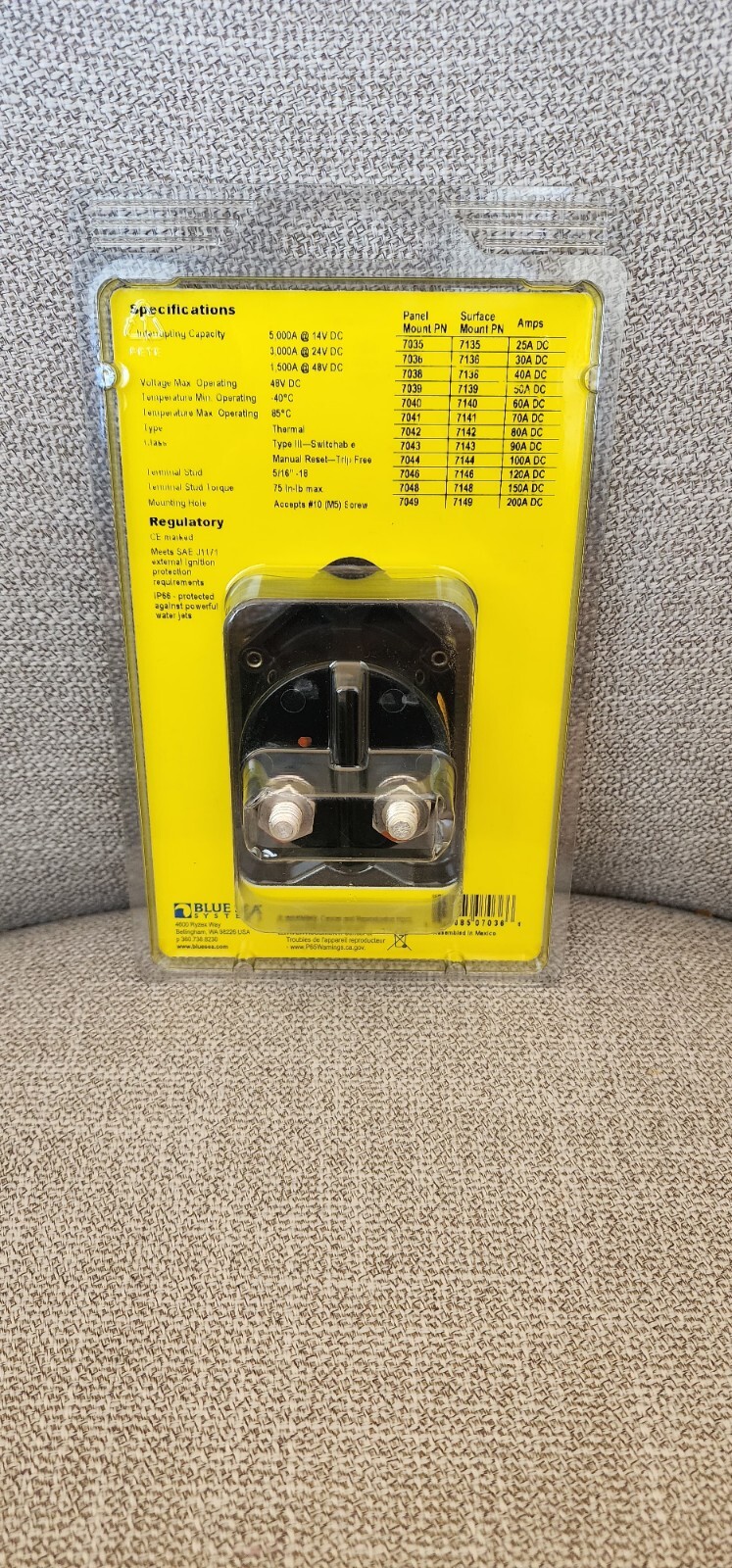 Blue Sea Systems 7036 Circuit Breaker 187 Panel 30a for sale online | eBay
