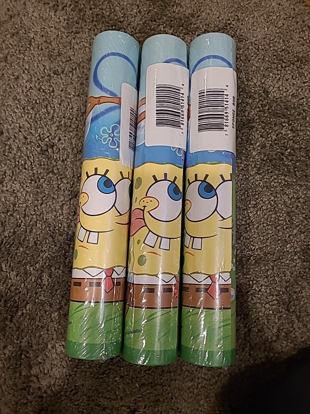 Spongebob Squarepants Wallpaper Border 2 Rolls 15 Feet X 10 Inches ...