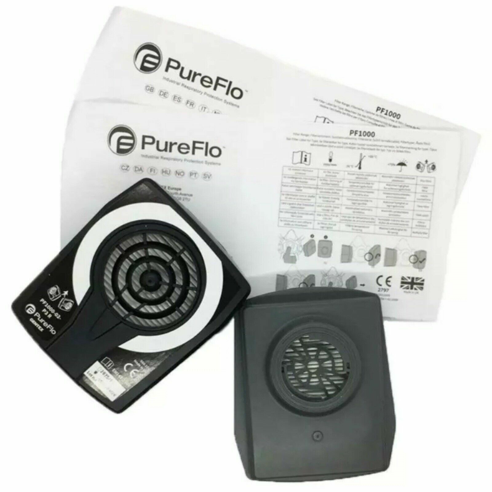 5x Gentex PureFlo P3r Respirator Replacement Filters Pf1000 -02-p3r for ...