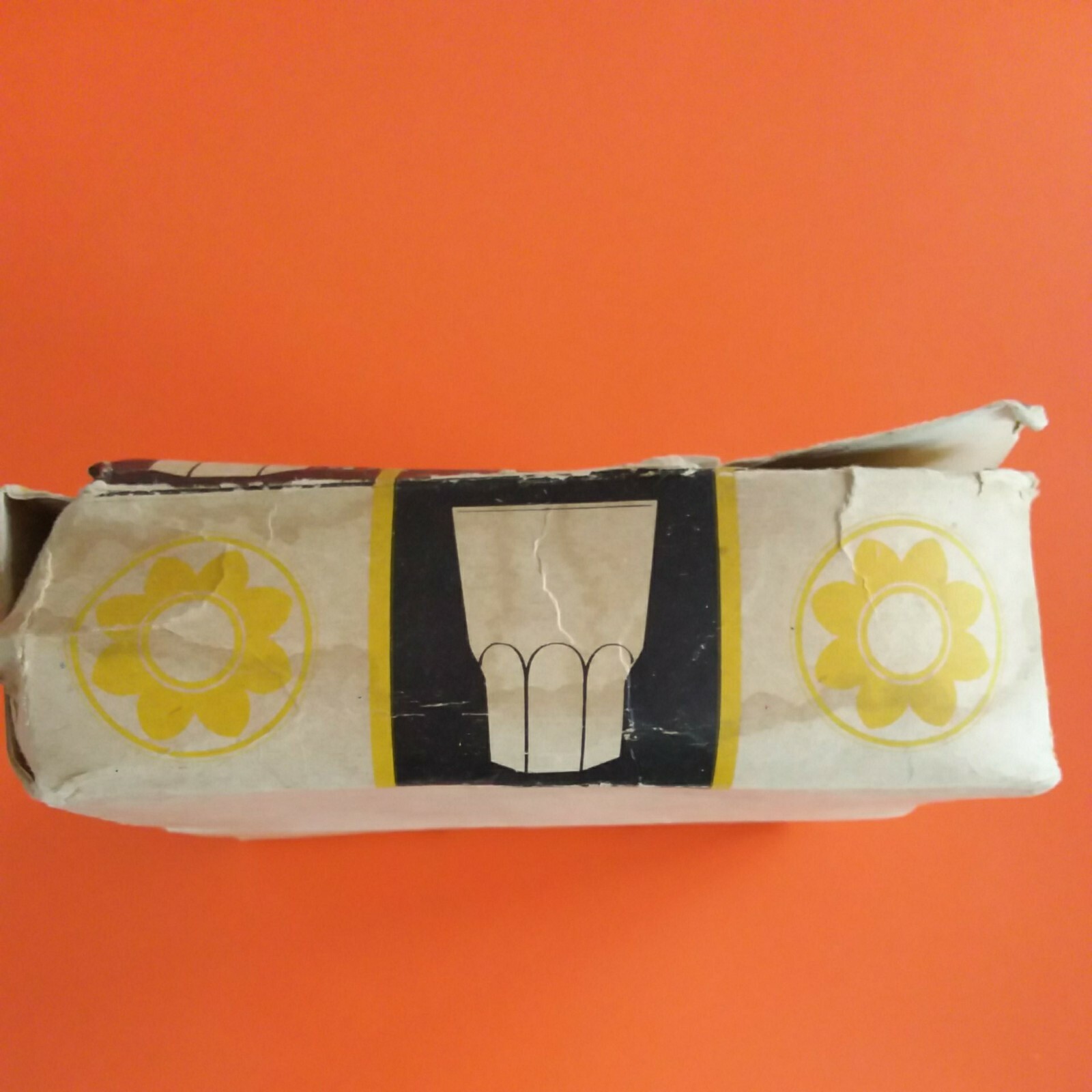 6 Vintage 50s Retro Atomic Shot Glasses Original Box Claymer Golden ...