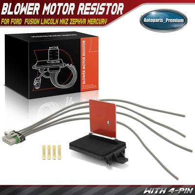 Heater Blower Motor Resistor for Ford Fusion Lincoln MKZ Zephyr Mercury ...