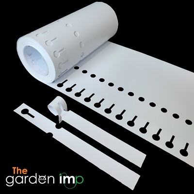 100 Loop Lock White Plant Labels - Industrial Car Garden Self Tie ID ...