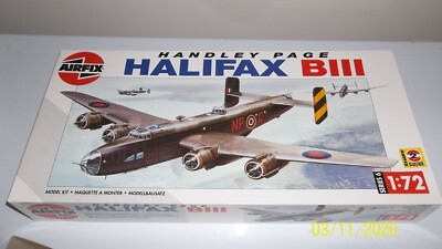 VIntage Airfix Handley Page Halifax Blll Model kit | eBay