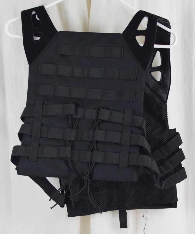 Lancer Tactical Lightweight Adaptive Recon Airsoft Tactical Vest Black ...