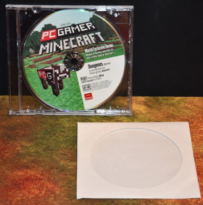 Minecraft PC GAMER June 2011 Demo Disc Grail 1st Minecraft Disc No ...