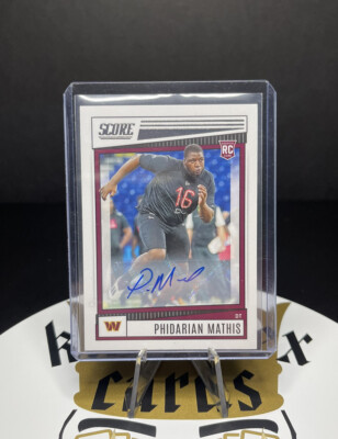 2022 SCORE Phidarian Mathis Rookie Auto!! | eBay