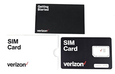VERIZON Standard/Micro/Nano SIM Card CDMA 4GLTE • 3 IN 1 | eBay