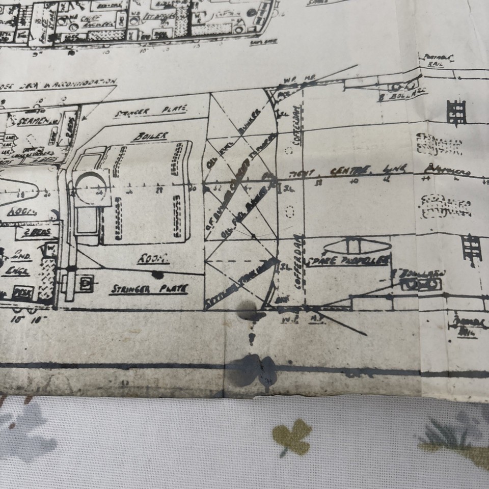 SS Empire Orkney Alchymist Inglis Glasgow Shipbuilders Vintage Plan ...