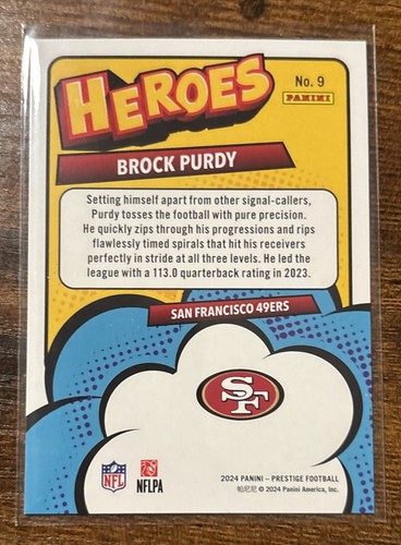 2024 Panini Prestige - Heroes Brock Purdy #9 | eBay