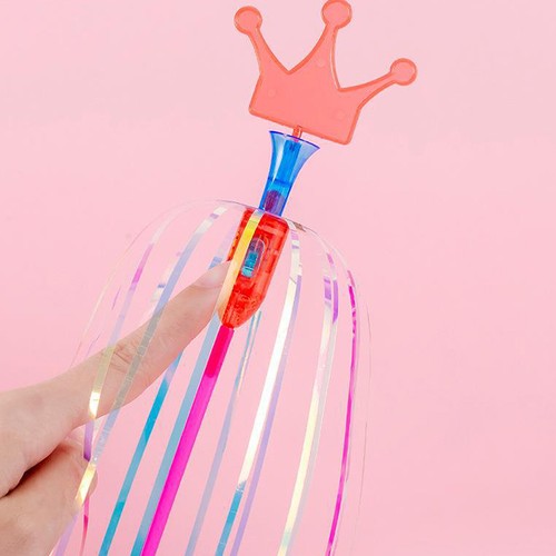 Rainbow Magic Stick Wand LED Bubble Flower Colorful Luminous Toy ...