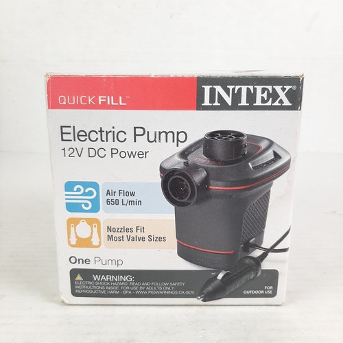 Intex Quick Fill DC 12V Electric Pump 23.0CFM 12V DC Power One Pump New ...