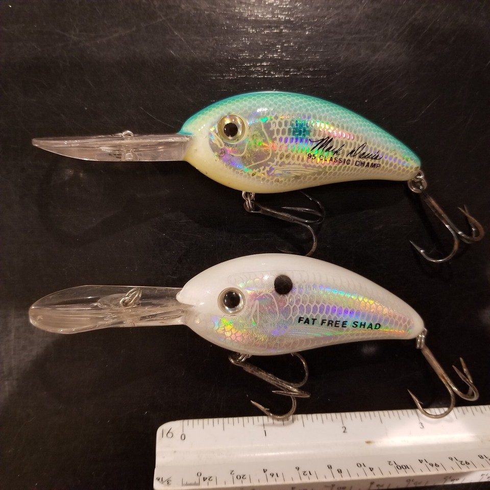 Lot Of 2 Vintage EXCALIBURE BILL DANCE FAT FREE SHAD DEEP DIVER ...