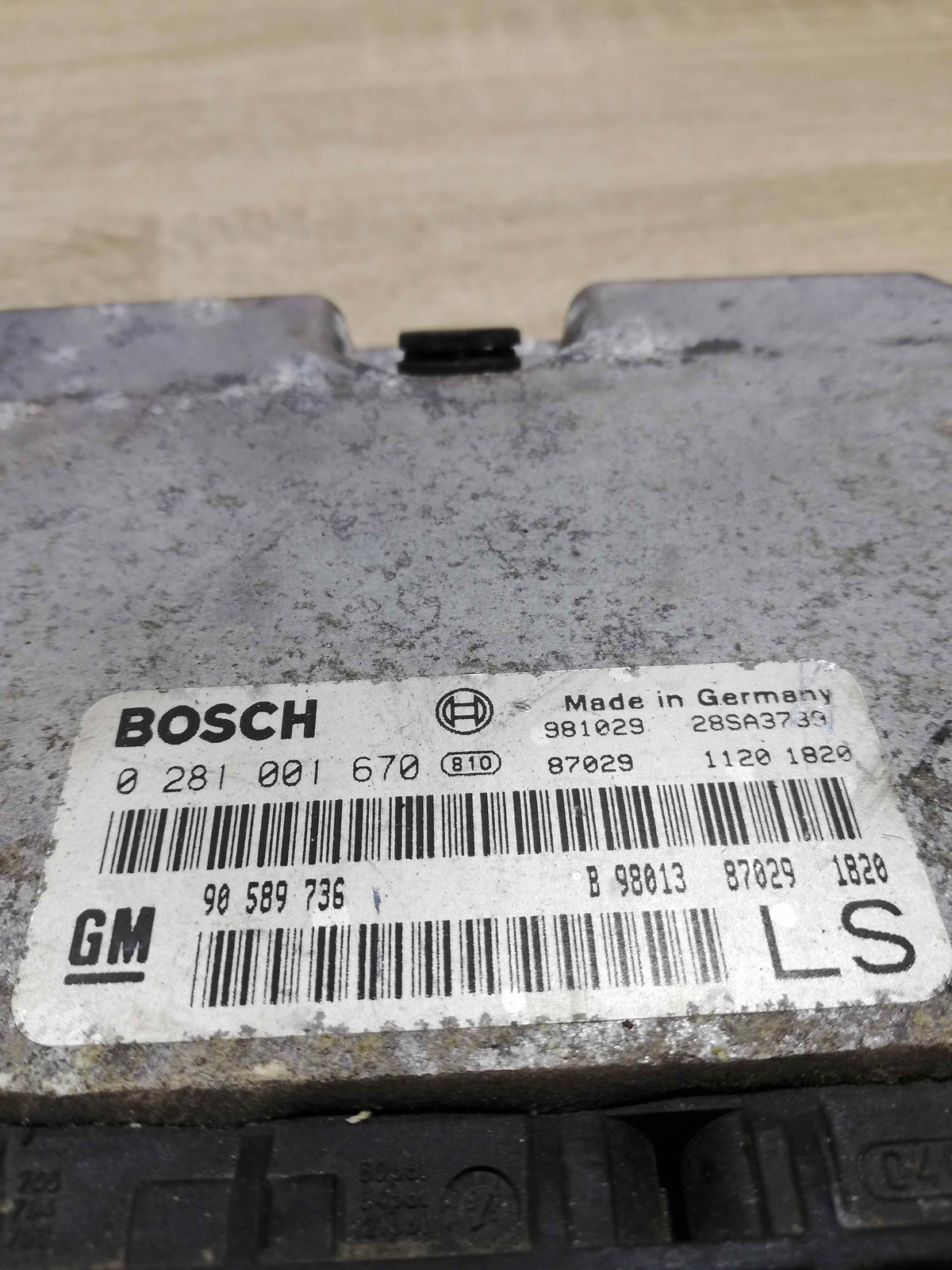 OPEL ASTRA 0281001670 90589736 Motor ECU Engine Module Unit Original OE ...