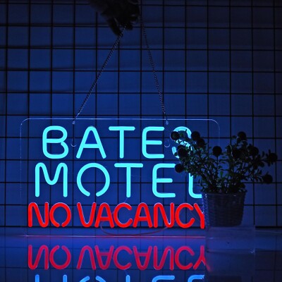 BATES MOTEL LED Light Sign 17"x10” Eco friendly in stock | eBay