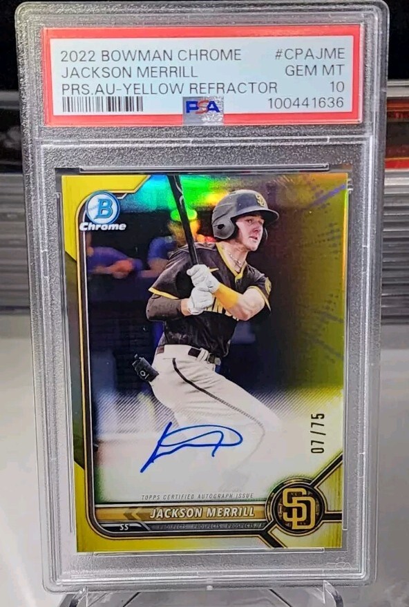 75 Most Watched Bowman Chrome Cards