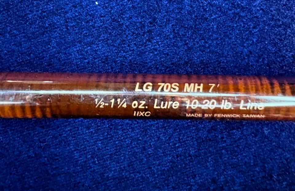 Vintage Fenwick Legacy LG 70S MH 7' 1 piece spinning rod | eBay