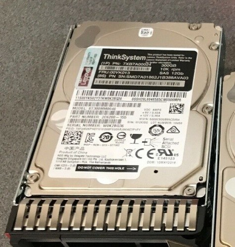LENOVO 7XB7A00024 00YK013 2.5" 300GB 10K SAS 12Gb Hot Swap 512n HDD | eBay