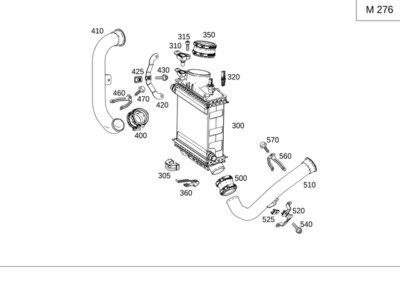 Mercedes Benz Genuine C 400 C 43 AMG 2015-2023 Charge Air Cooler OE ...