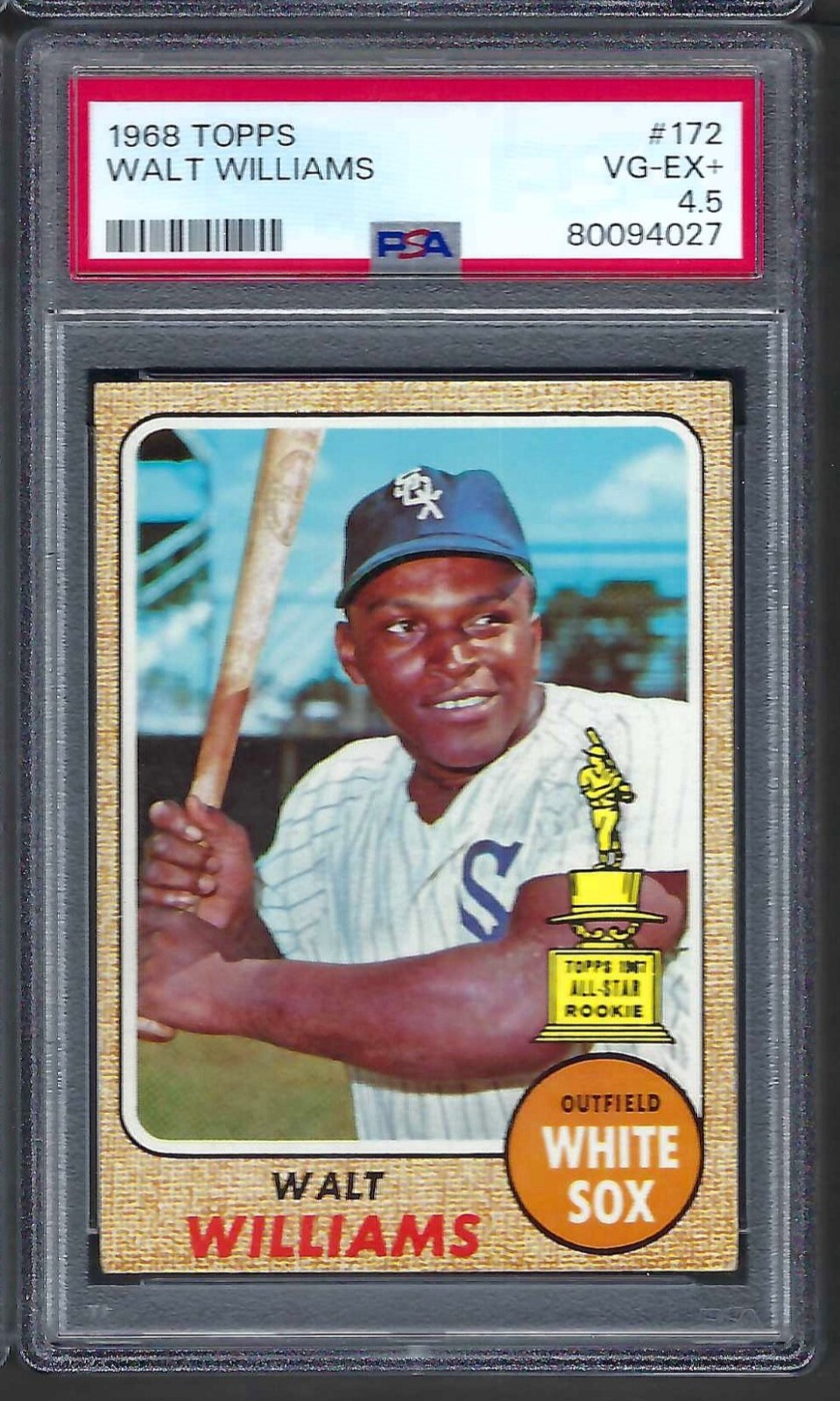 1968 Topps # 172 Walt Williams White Sox VG EX + PSA 4.5 | eBay