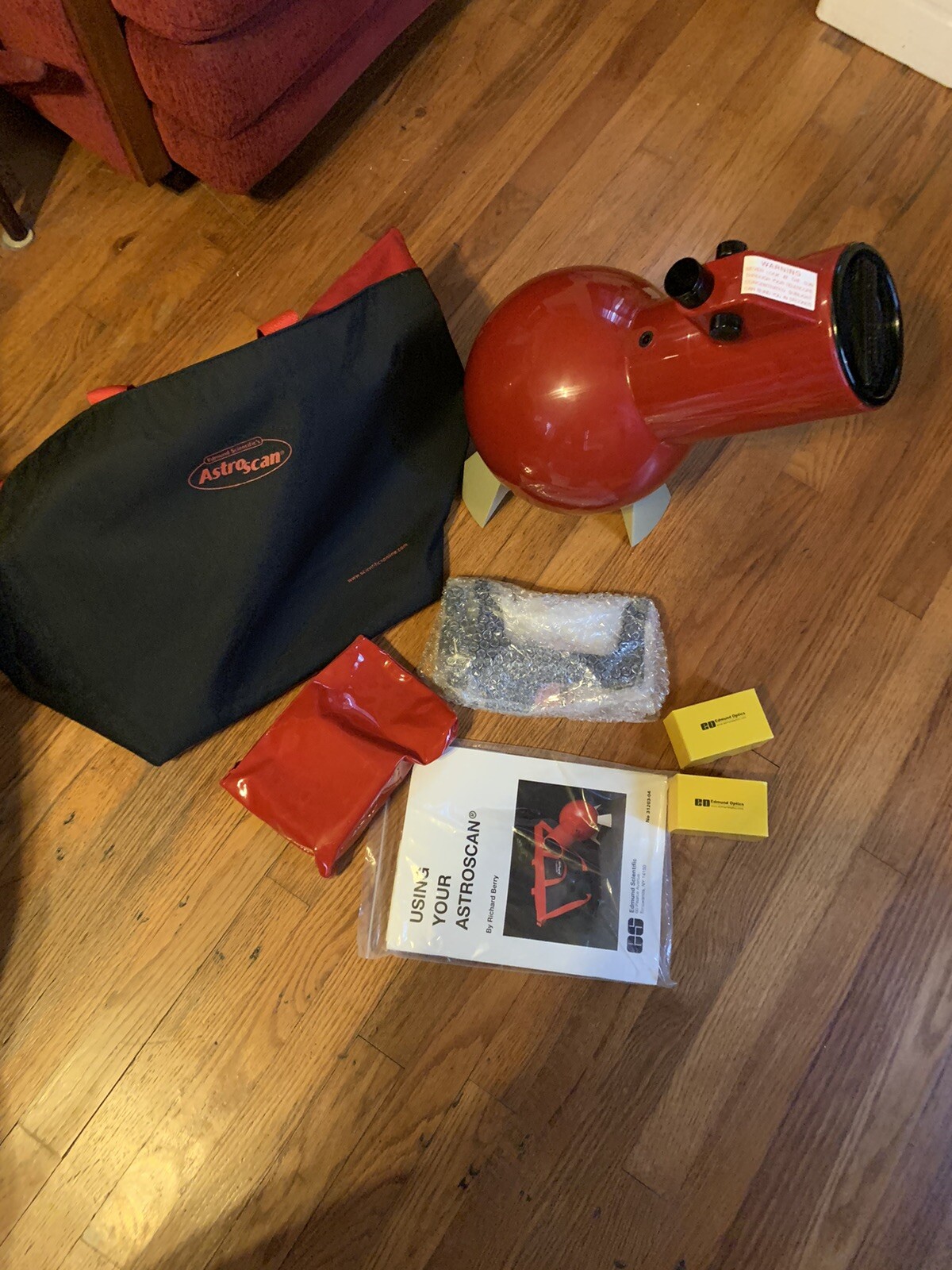 Vintage Edmund Scientific Astroscan 2001 Reflector Telescope Book/Lens ...