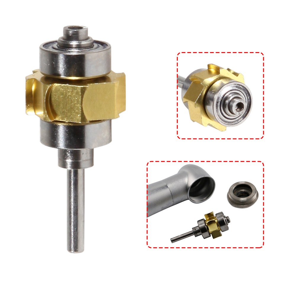 Dental Fiber Optic LED Handpiece 6H Swivel Quick Coupler/Cartridge Fit ...