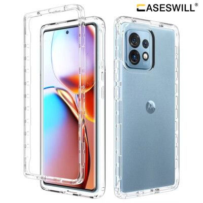 For Motorola Edge+ Plus (2023) Slim Clear Full Body Case Cover+Screen ...