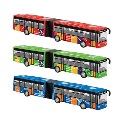 Simulation Transit Bus Model, Alloy Pull Back Bus Diecast Bus Toy, Two ...