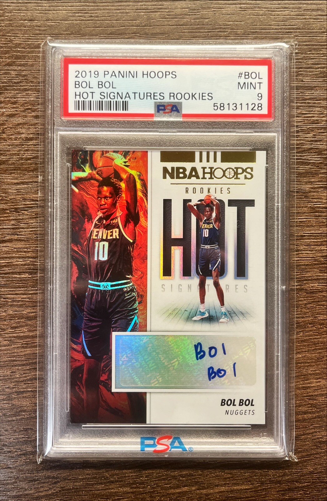 BOL BOL 2019 PANINI HOOPS ROOKIE Hot Signatures AUTOGRAPH RC CARD PSA ...