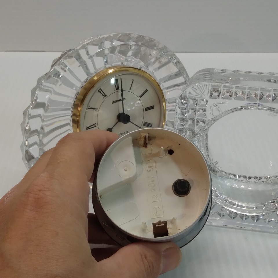 2 Vintage Staiger Crystal Quartz Desk Clocks Made in Germany Tested ...
