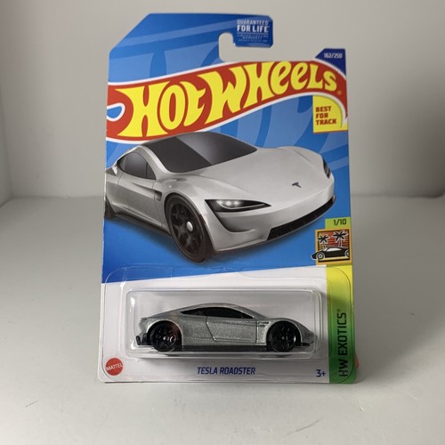 Tesla Roadster Silver- 2022 Hot Wheels 162/250-HW Exotics 1/10 ...