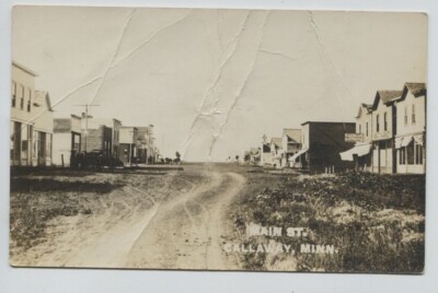 1910 era Callaway Minnesota street scene real photo postcard RPPC | eBay