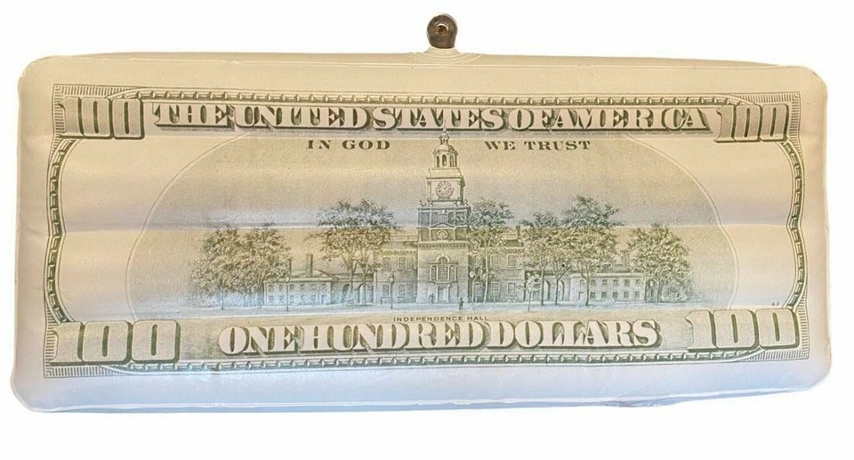 INFLATE - INFLATION! Giant $100 Hundred Dollar Inflatable Money Bill ...