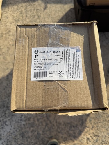 (Box of 25 Topaz LR3CG 1" Aluminum Rigid LR Conduit Body Cover Gasket ...