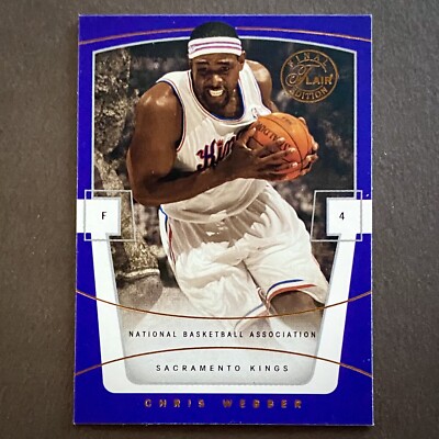 Chris Webber 2003 Flair Final Edition #35 MINT Kings NBA HOF Legends ...