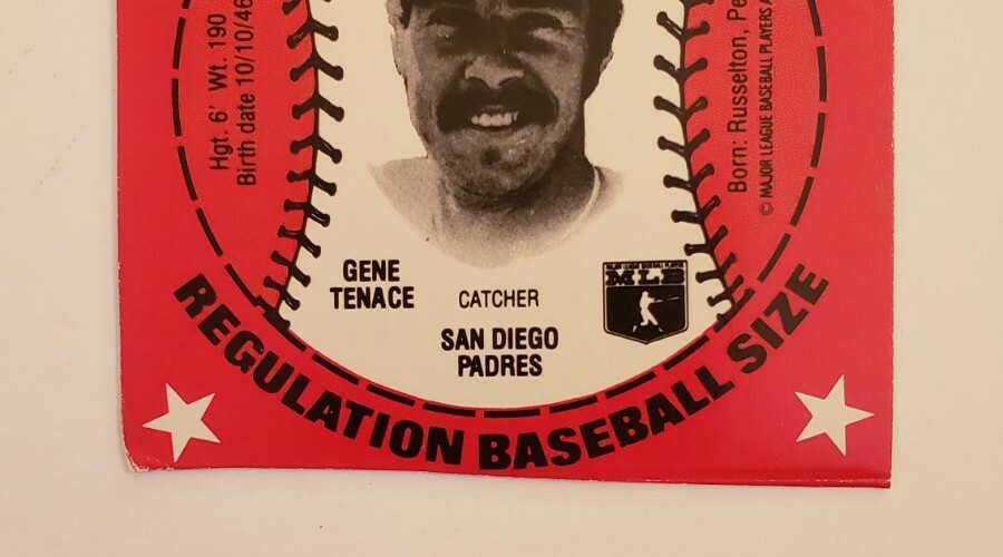 Gene Tenace Limited Edition San Diego Padres 1979 Wiffle Ball Box Panel ...