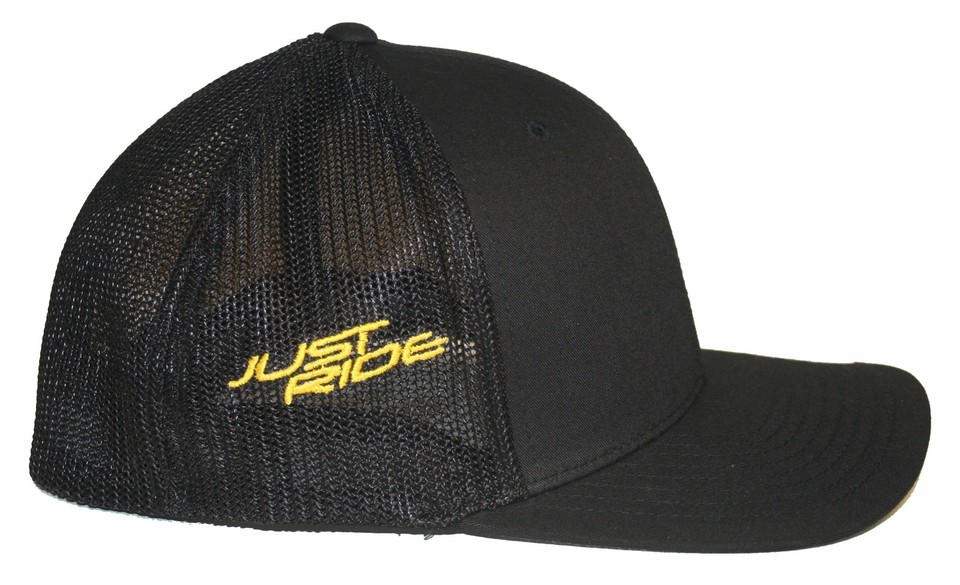 CUSTOM MX NUMBER PLATE HAT JUST RIDE FLEXFIT CAP MOTO MOTOCROSS MESH ...