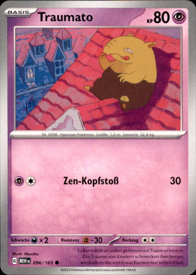Pokemon 096/165 - Traumato - Common - Karmesin & Purpur 151 | eBay.de