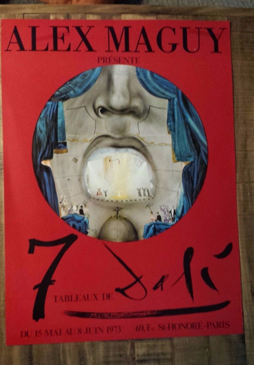 Alex Maguy présente 7 tableaux de Dali- Vintage Poster - 1973 | eBay