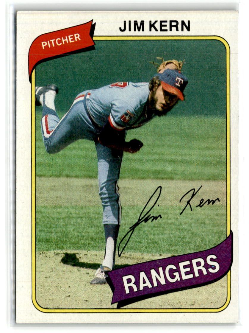 1980 Topps Baseball #369 Jim Kern Texas Rangers | eBay