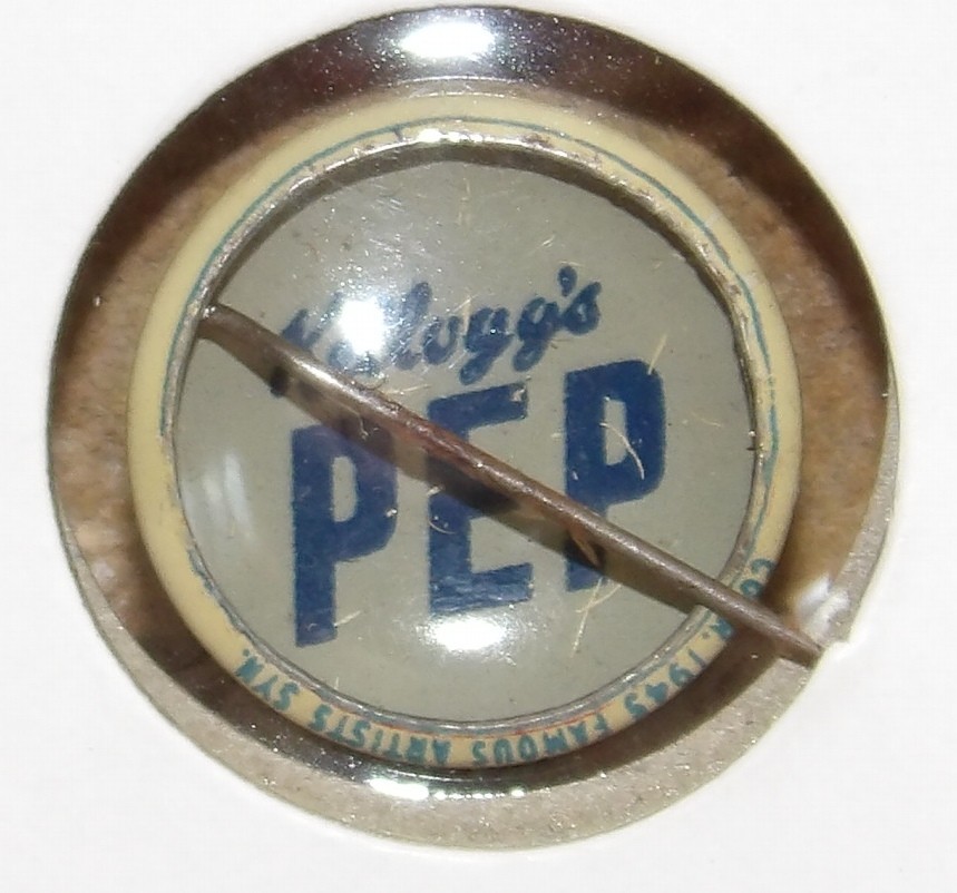 (6) Vintage 1945 Kellogg's PEP Pinback Buttons - U.S.A. | eBay