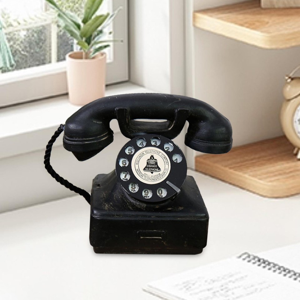 Corded Phone Antique Old Fashion Landline Telephone Model for Desk Bar ...