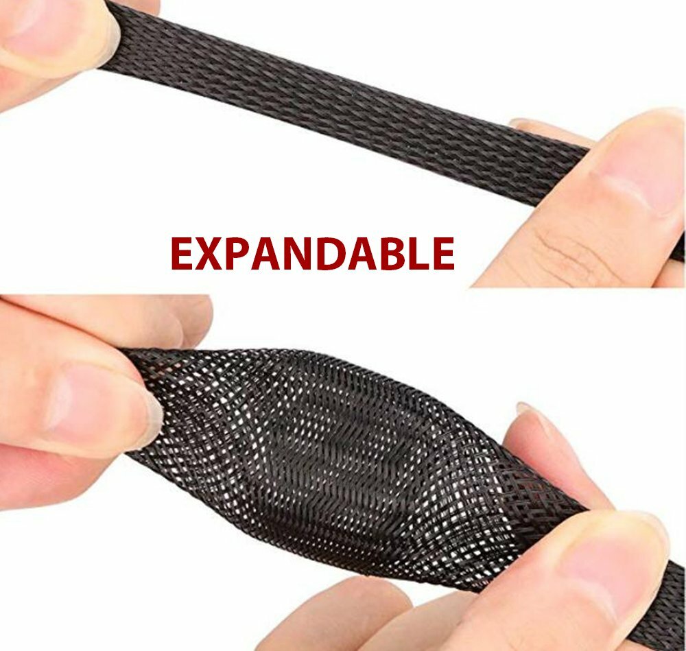 Automotive Wire Harness Cable Protectors PET Weave Expandable Braided ...