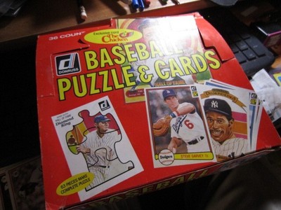 1982 Donruss Baseball Empty Display Box Ruth,Garvey,Winfield tear on ...