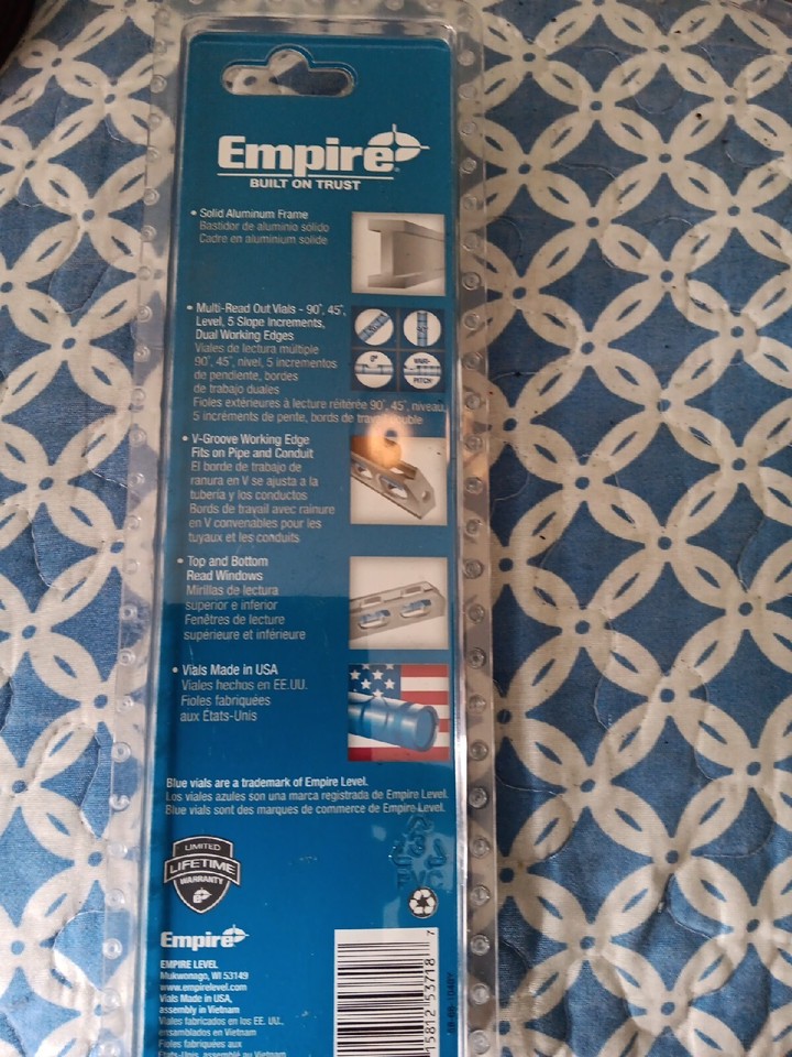 Empire Magnetic Aluminum Billet Torpedo Level 8" Measuring Hand Tool ...