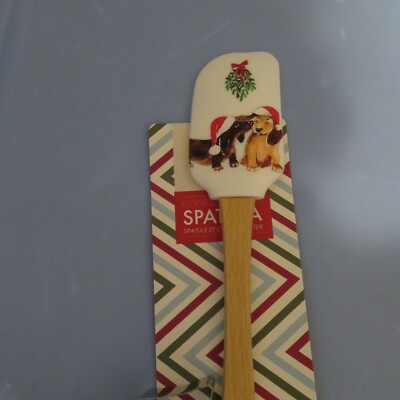 Ciroa Christmas Mistletoe Kiss Dachshund Silicone Spatula w/Cookie ...