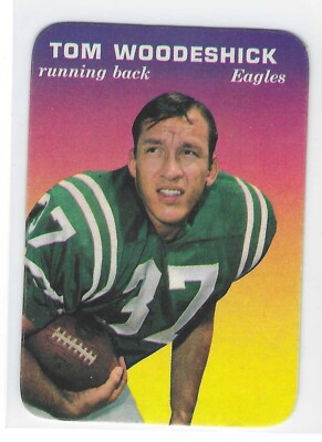 1970 Topps Glossy #16 TOM WOODESHICK Philadelphia Eagles EX-MT/NM | eBay