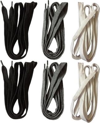 3 Pair 14 mm X 55 Inch Hoodie Drawstrings Cords Cotton Natural Flat ...